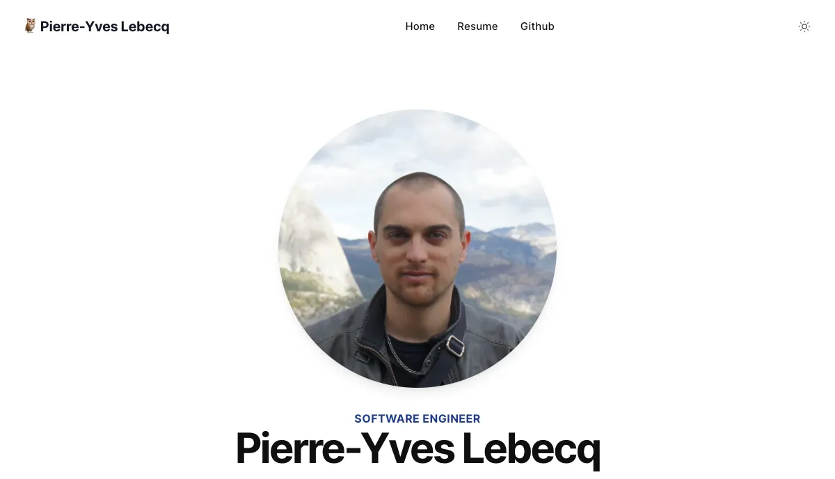Software Engineer — Pierre-Yves Lebecq